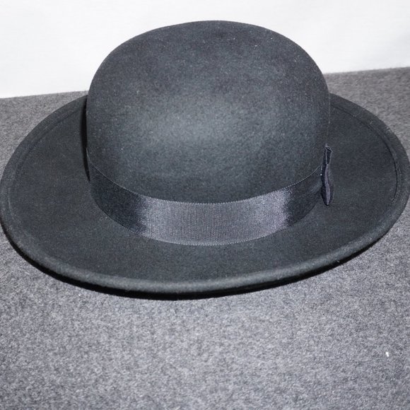 Scala | Accessories | Scala Women Wool Felt Hat Black Breton Turn Brim ...